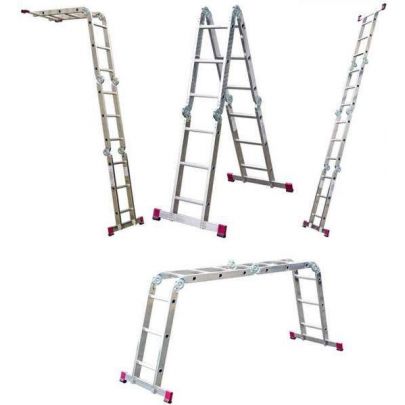 Alu. merdevine FORTE (Profi) 4x4 1,23/4,63 m - Alvematic 4413 - Alve ...